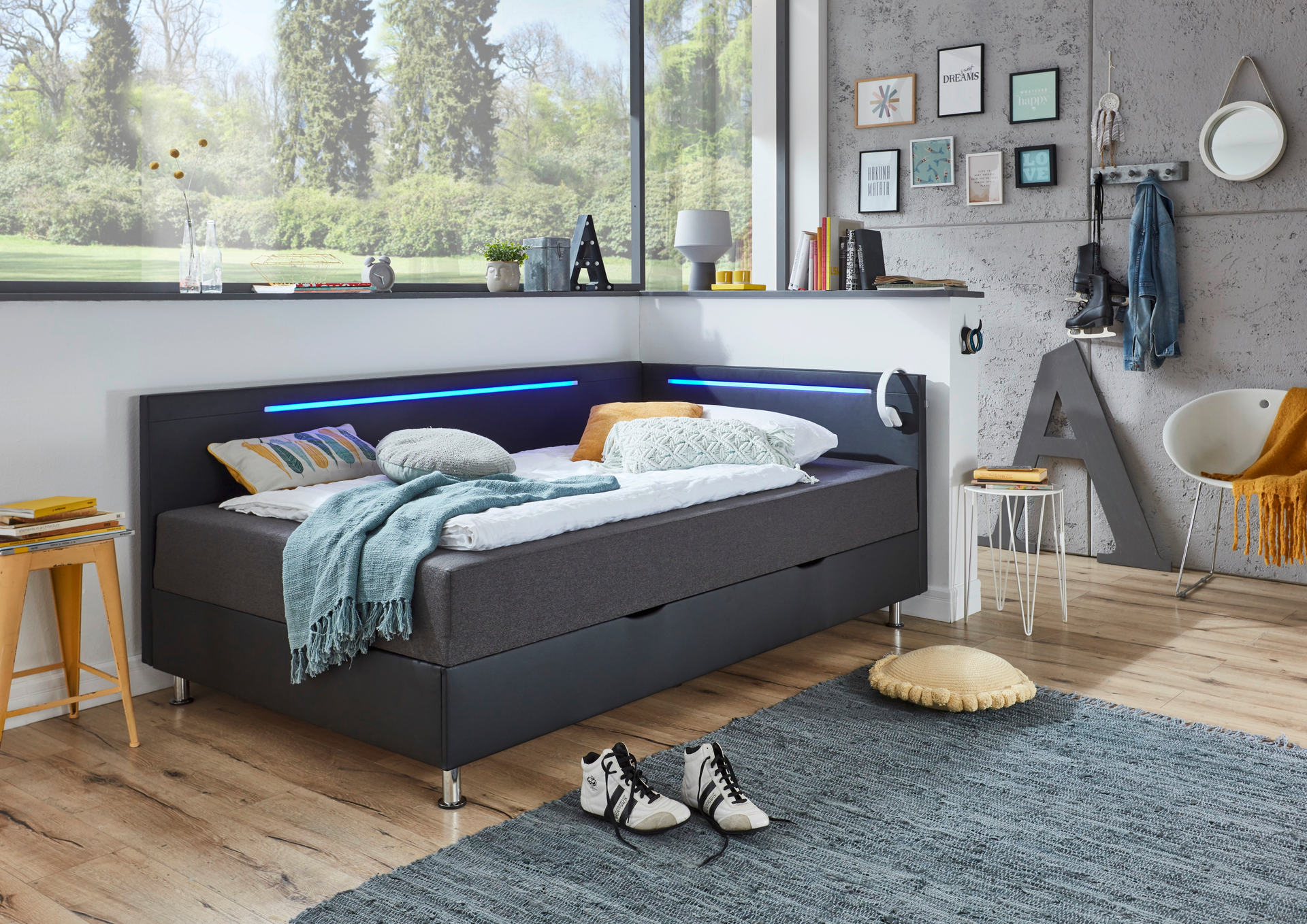 Schne Funktionsbett Mit 2 Schlafgelegenheit Auf Gleicher Hhe Bild